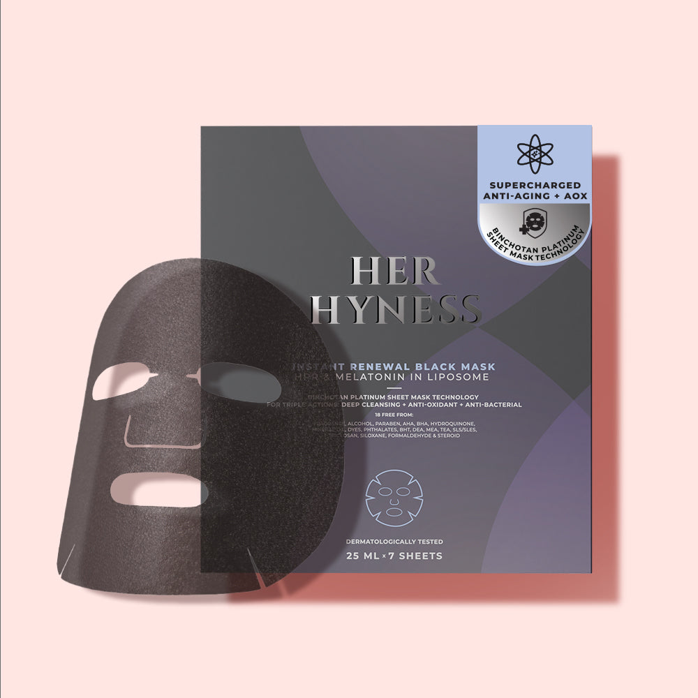 Instant Renewal Black Mask Box (7 แผ่น) – Her Hyness